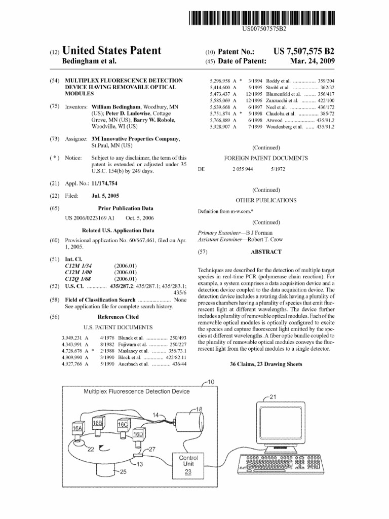 US7507575--3M | PDF | Polymerase Chain Reaction | Primer (Molecular ...