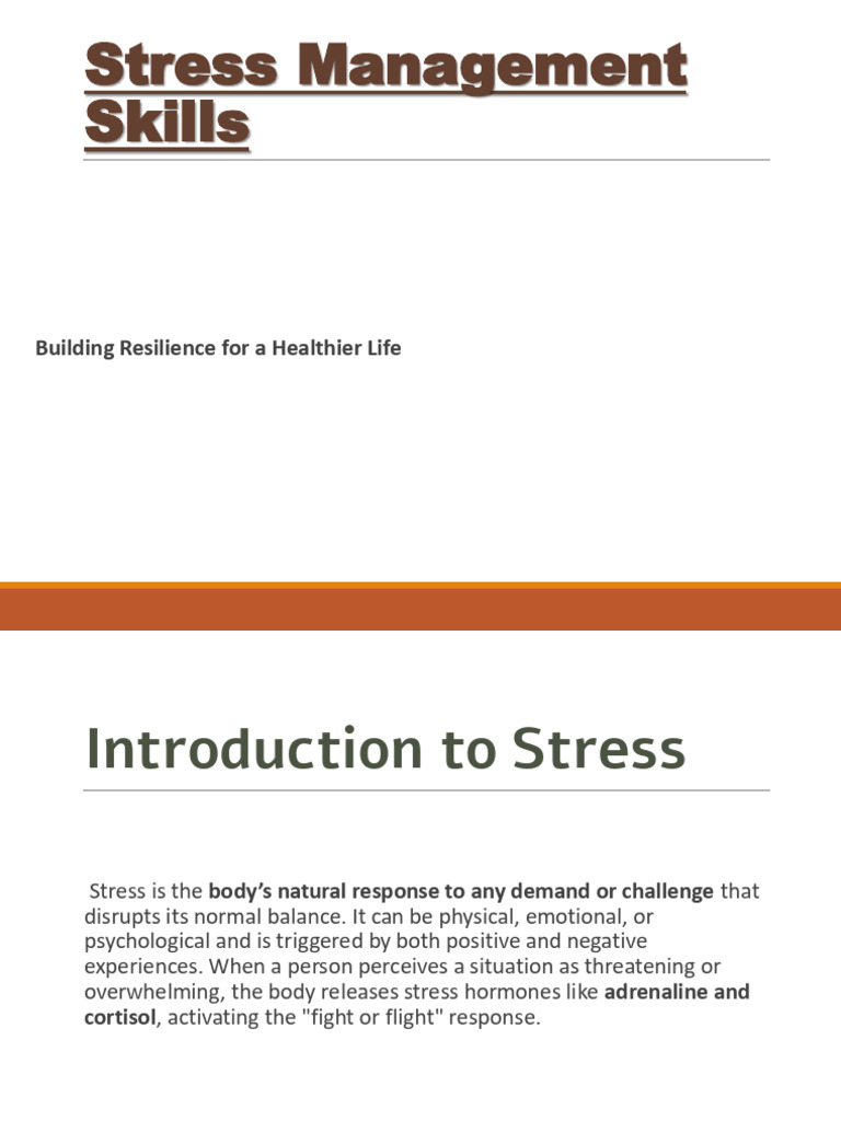 Effective Stress Management Techniques | PDF