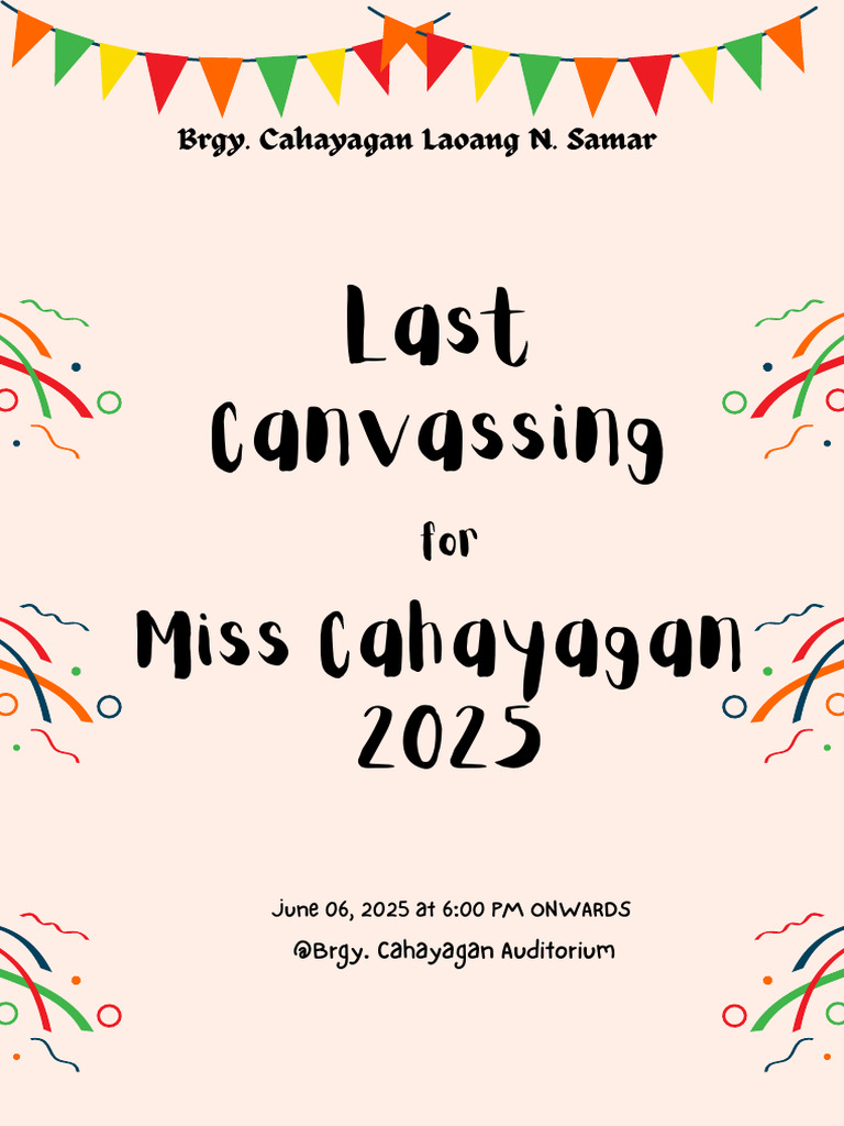 Yellow Red Orange Colorful Sinulog Festival Program PDF | PDF