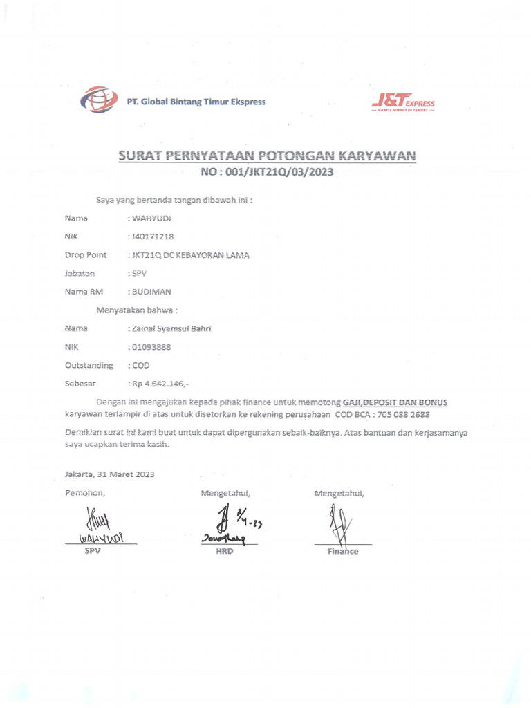 SPPK Jkt21q Zainal Syamsul 01093888 | PDF