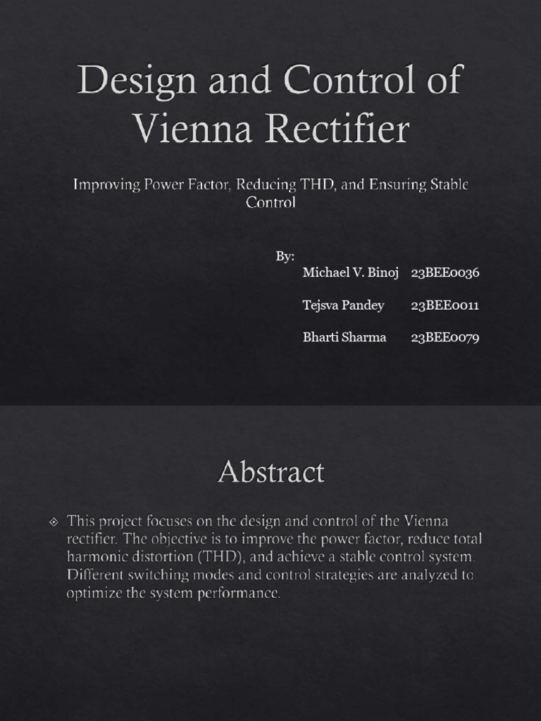 Vienna Rectifier Project | PDF | Rectifier | Capacitor