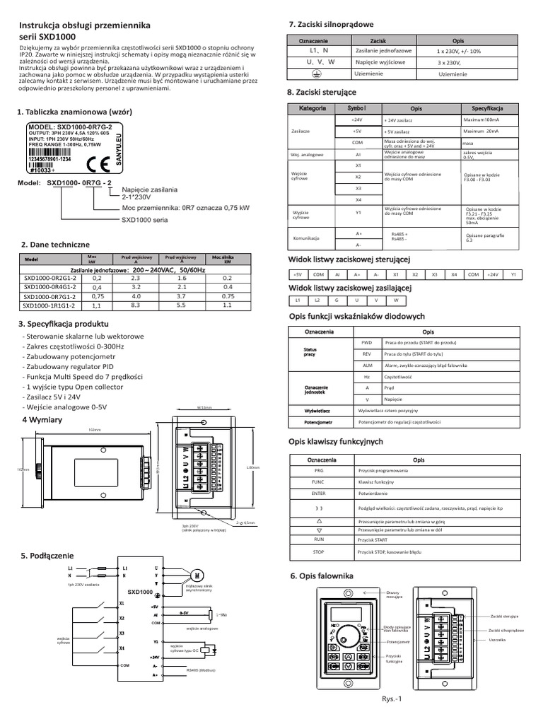 Sanyu Sxd1000 PL | PDF
