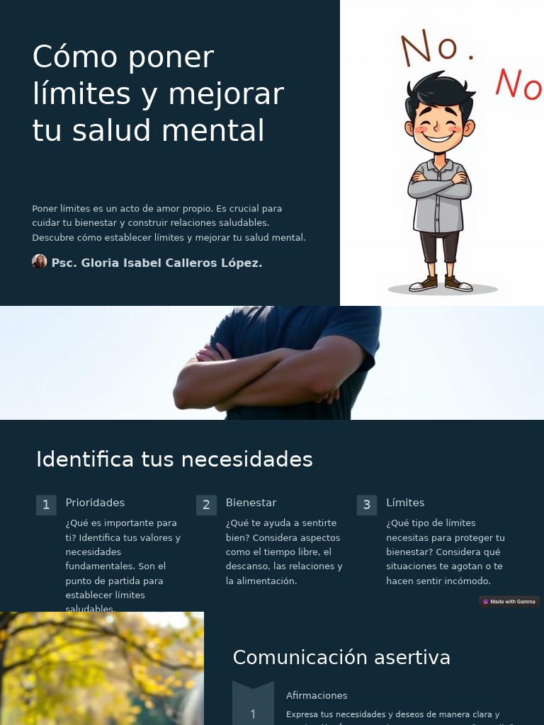 Como Poner Limites y Mejorar Tu Salud Mental | PDF | Autoestima | Bienestar