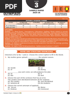 Imo Sample Paper Class-3 2025-26 | PDF | Geometry | Mathematics