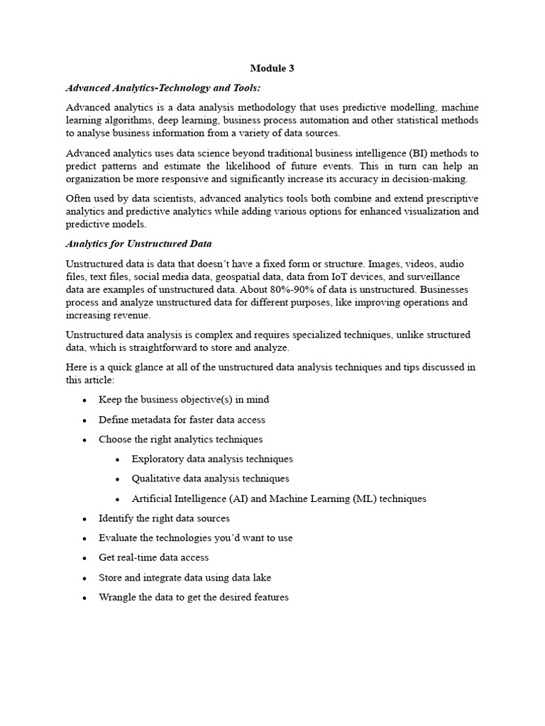 Data Science and Big Data UNIT 3 | PDF | Apache Hadoop | Analytics