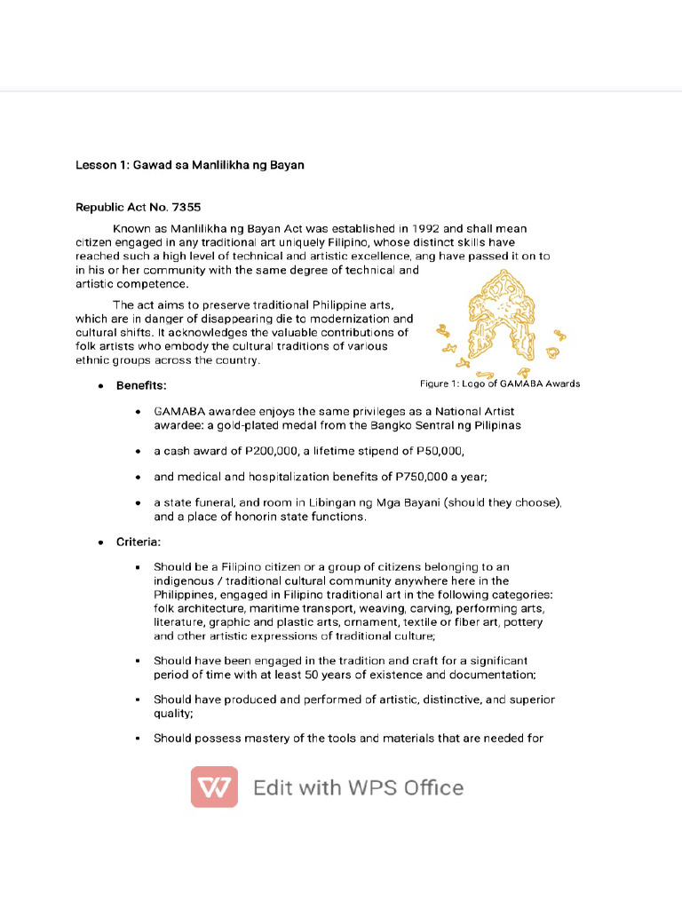 Cpar Q2 Lesson 1 | PDF
