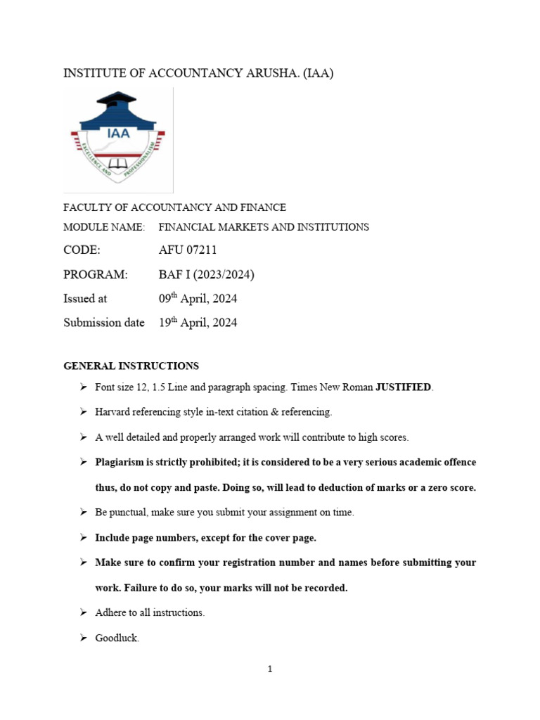 Group Assignment (Fmi) | PDF