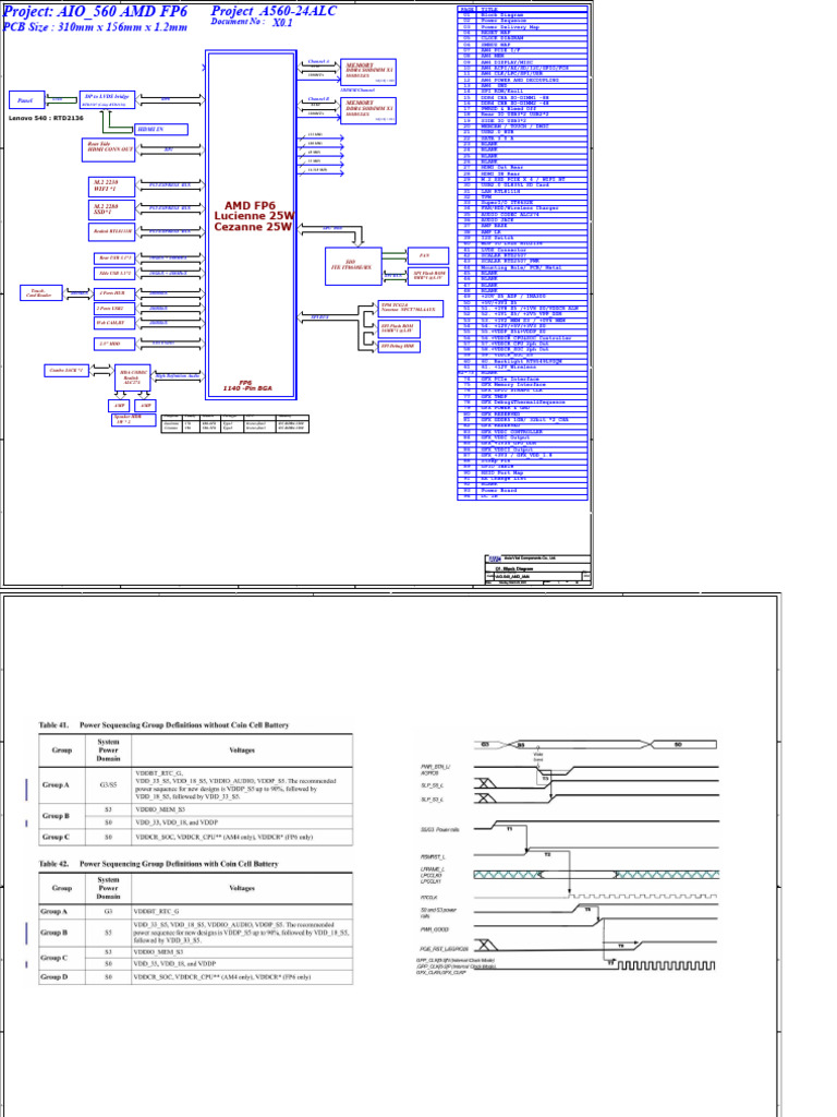 Lenovo a560-24alc Aio_560 Amd Fp6 Rev 01 PDF | PDF | Physical Layer Protocols | Computing