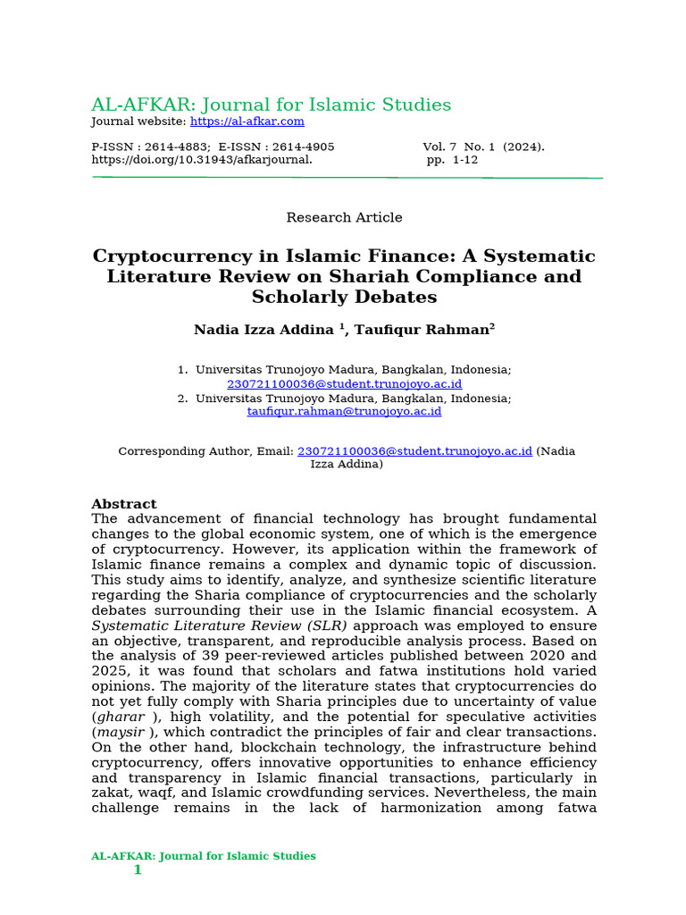 Al-Afkar Template 2024 | PDF