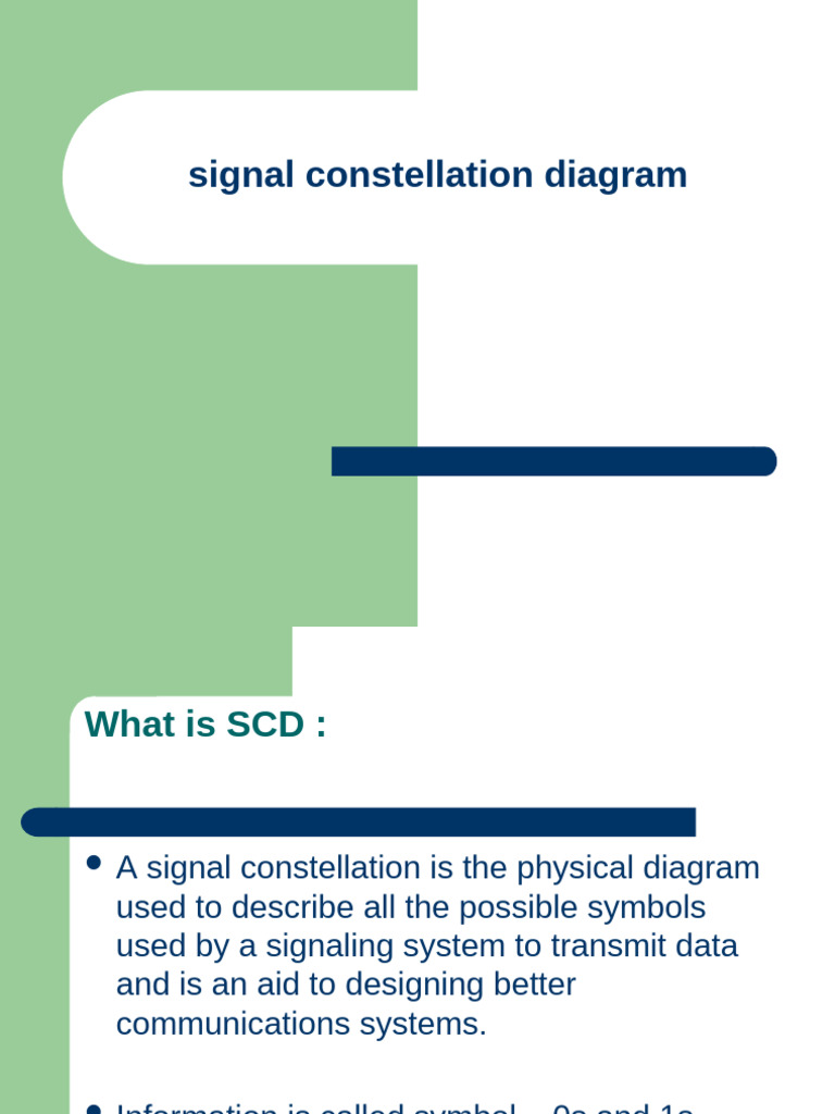Signal Constellation Diagram | PDF