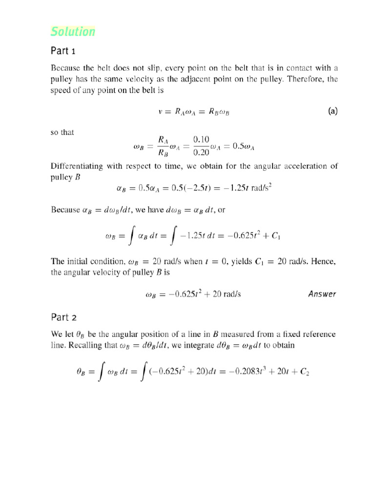 Dynamics Tutorial Ch4-Tut 1 | PDF