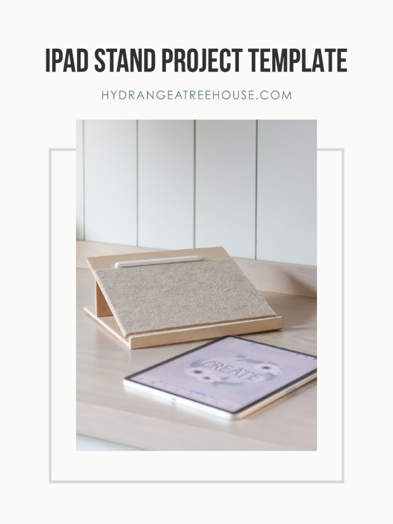 Diy Ipad Stand Template | PDF