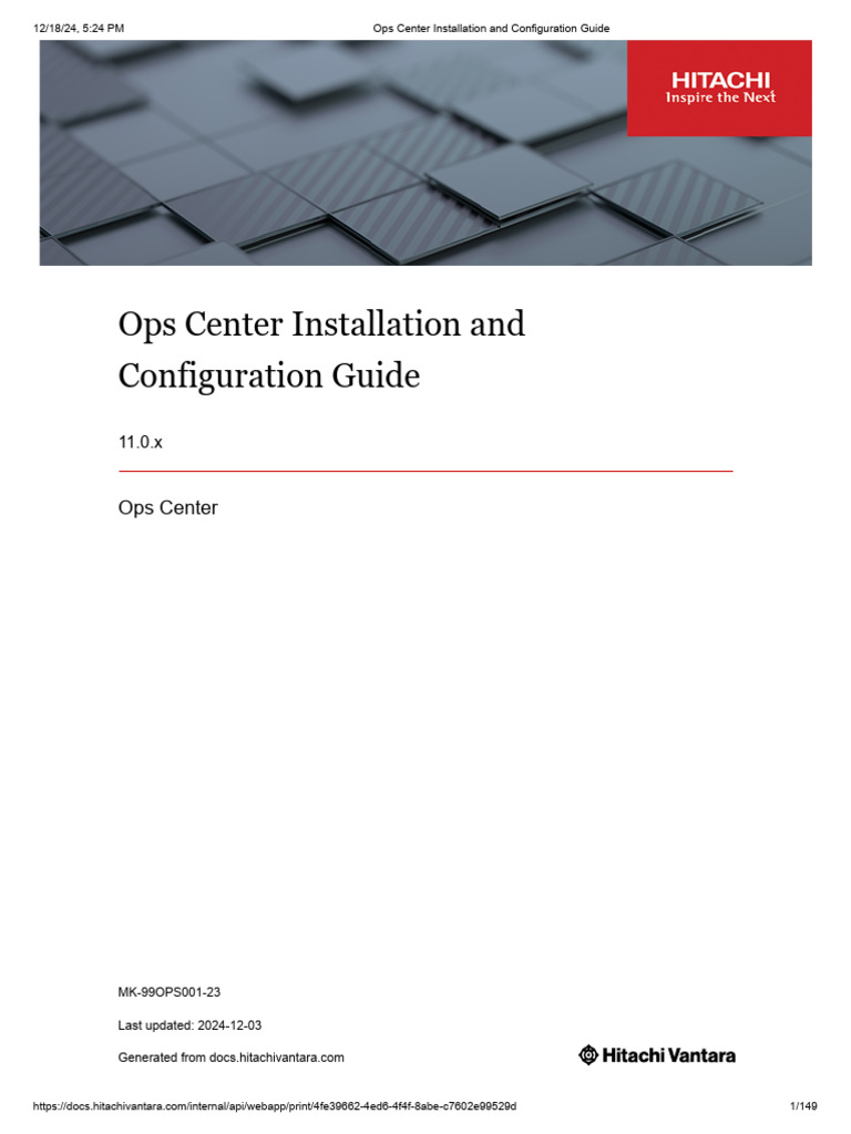 Ops Center Installation and Configuration Guide | PDF | Active ...