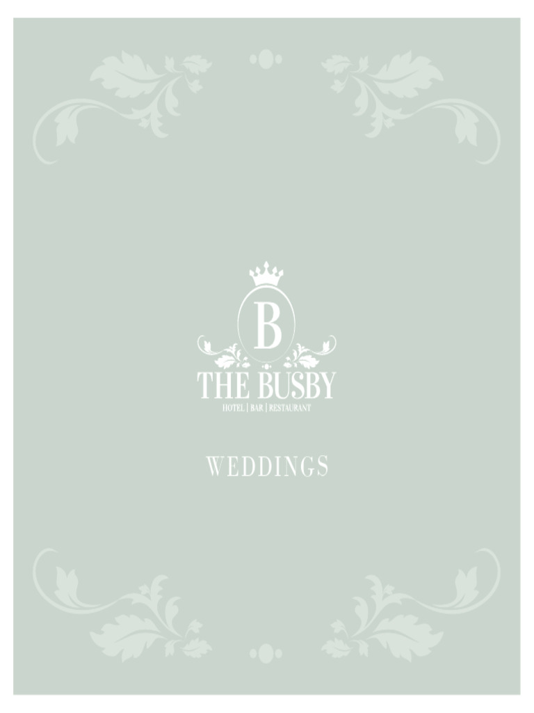 Busby Hotel Wedding Packages | PDF | Drink | Menu