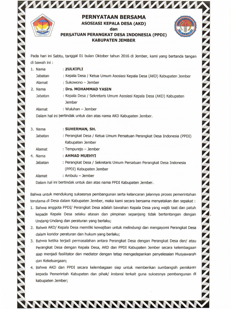 MoU PPDI-AKD JBR 2016-Scan | PDF