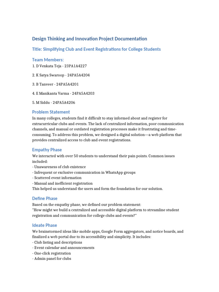 DTI Project Detailed Report | PDF | Php | Computing