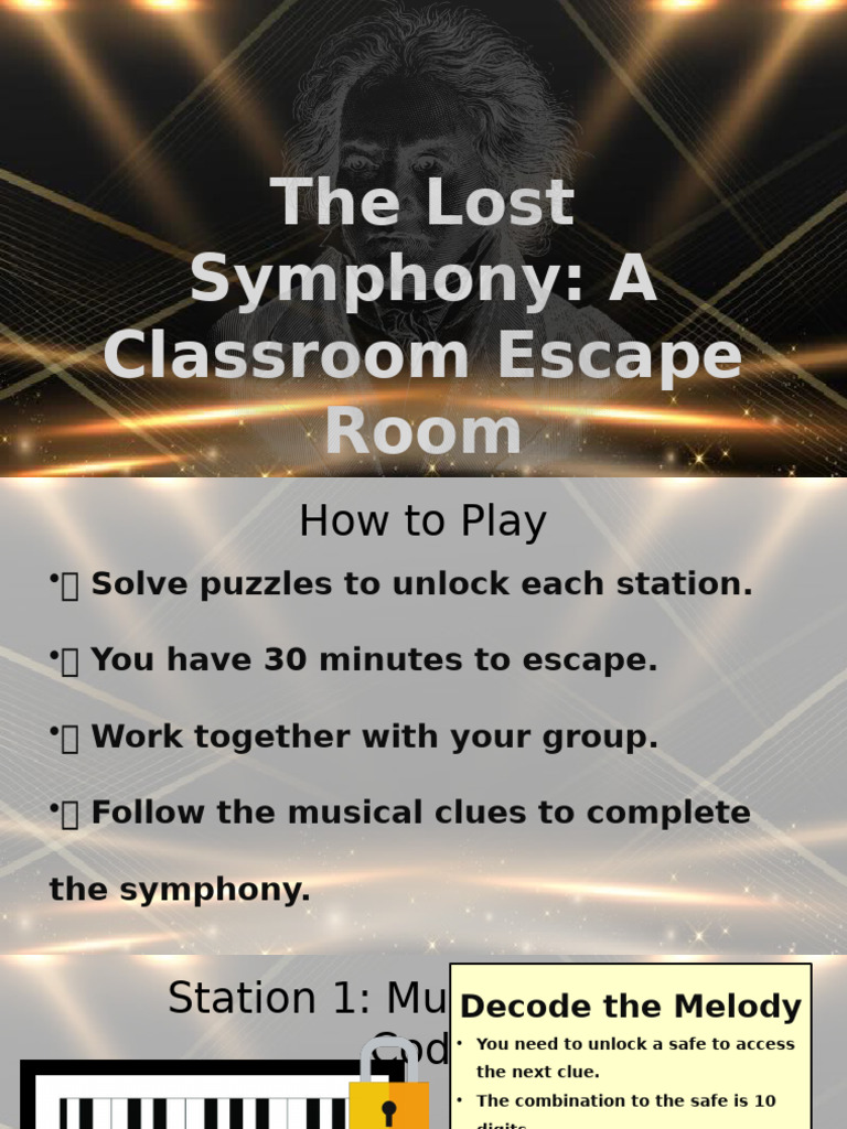 Classroom Escape: The Lost Symphony | PDF | Drum