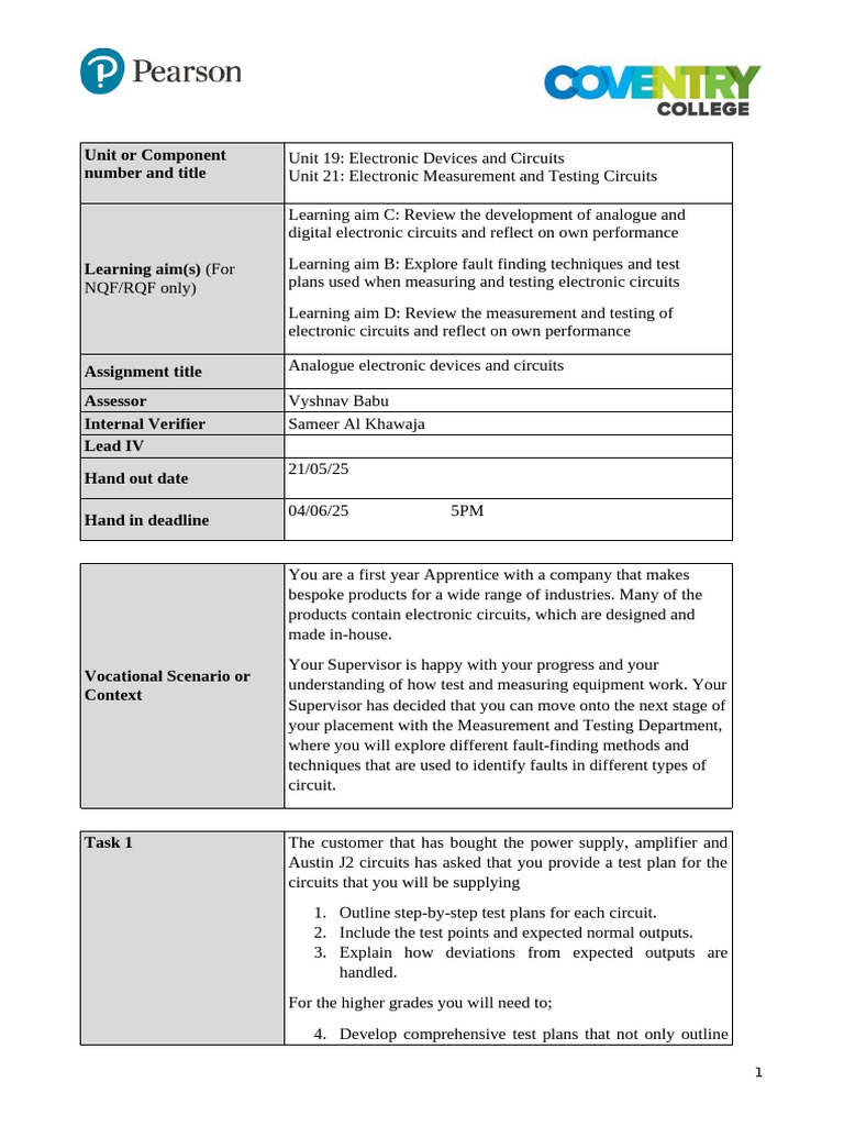 Assignment 2 Unit 21-2025-2 | PDF | Digital Electronics | Electronics