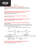 Amines PYQ | PDF | Amine | Organic Chemistry