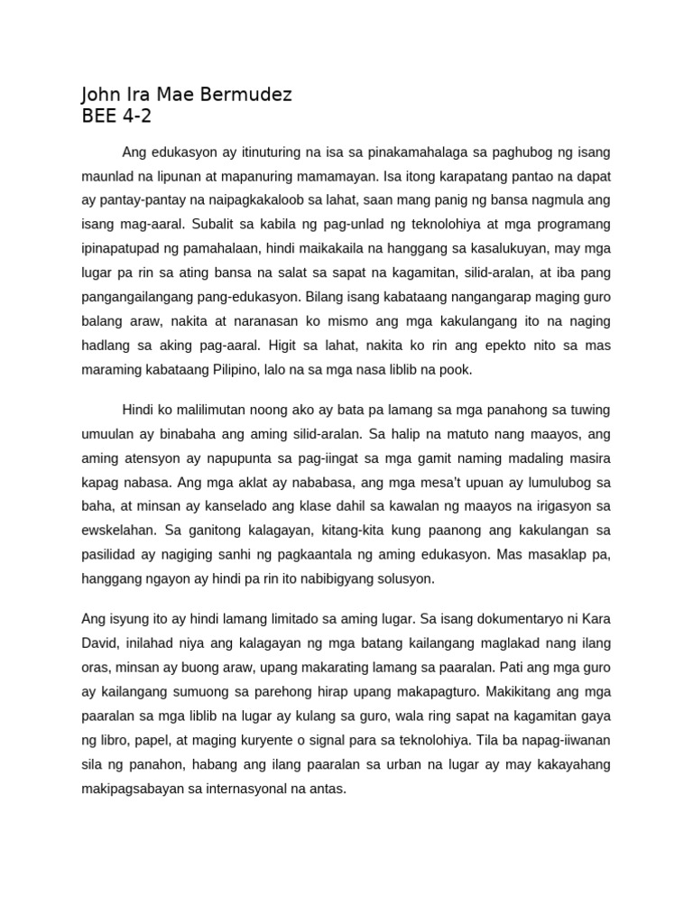 Activity 3 Malikhaing Sanaysay | PDF