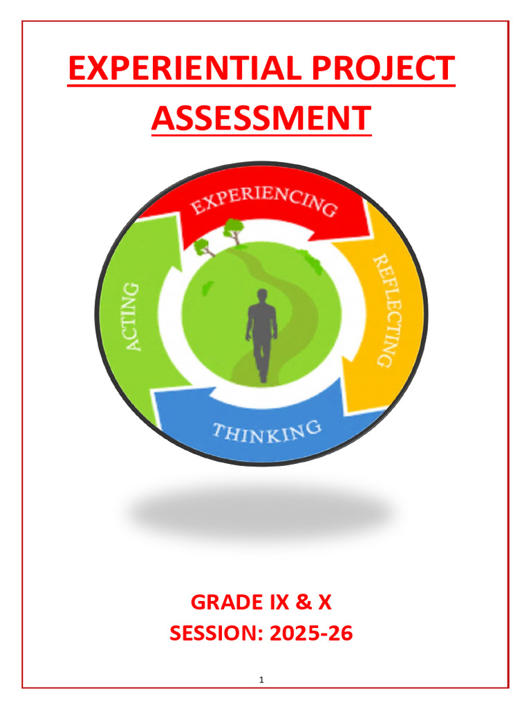 Epa 25-26 Experiential Project Assessment | PDF | Login | Learning