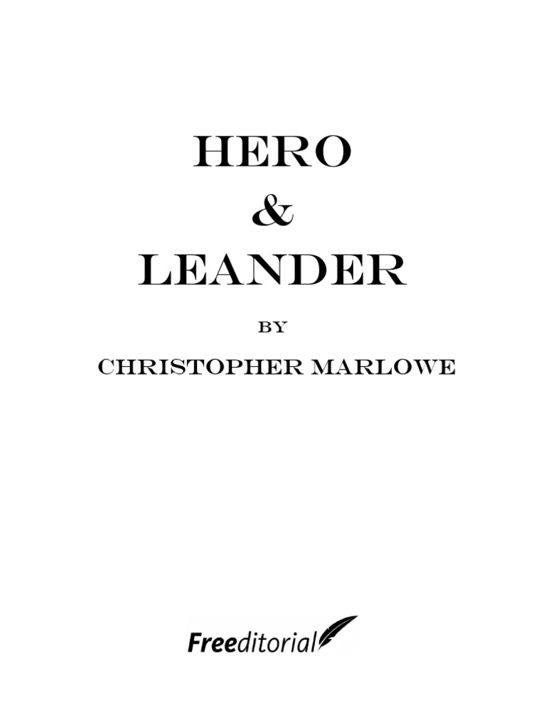 Hero and Leander by Christopher Marlowe | PDF | Cupid