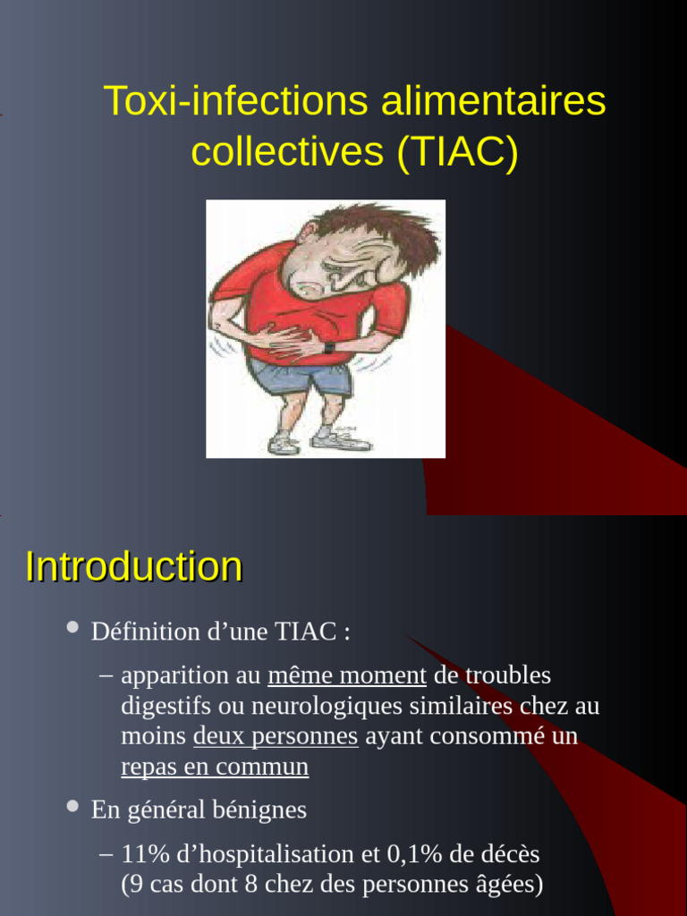 Toxi-Infections Alimentaires Collectives | PDF | Intoxication ...