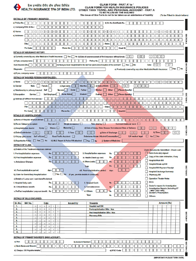 Claim Form 1 | PDF