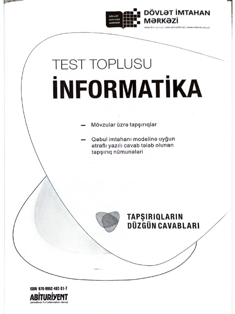 Informatika DİM Yeni Test PDF (2) - 250604 - 090502 | PDF