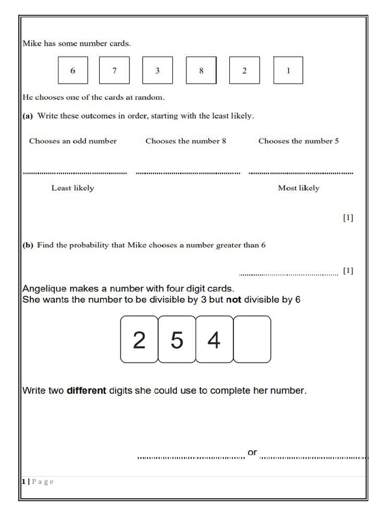 Maths 03.02 Y6 Session1 | PDF