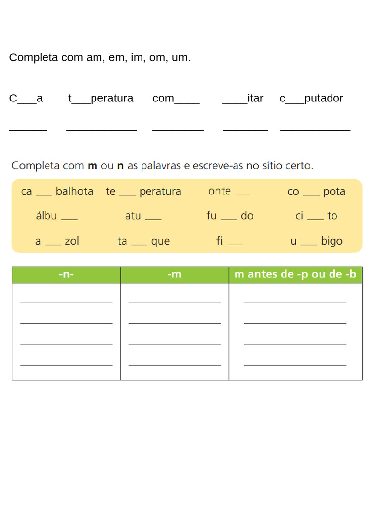 Am em Im Om Um | PDF