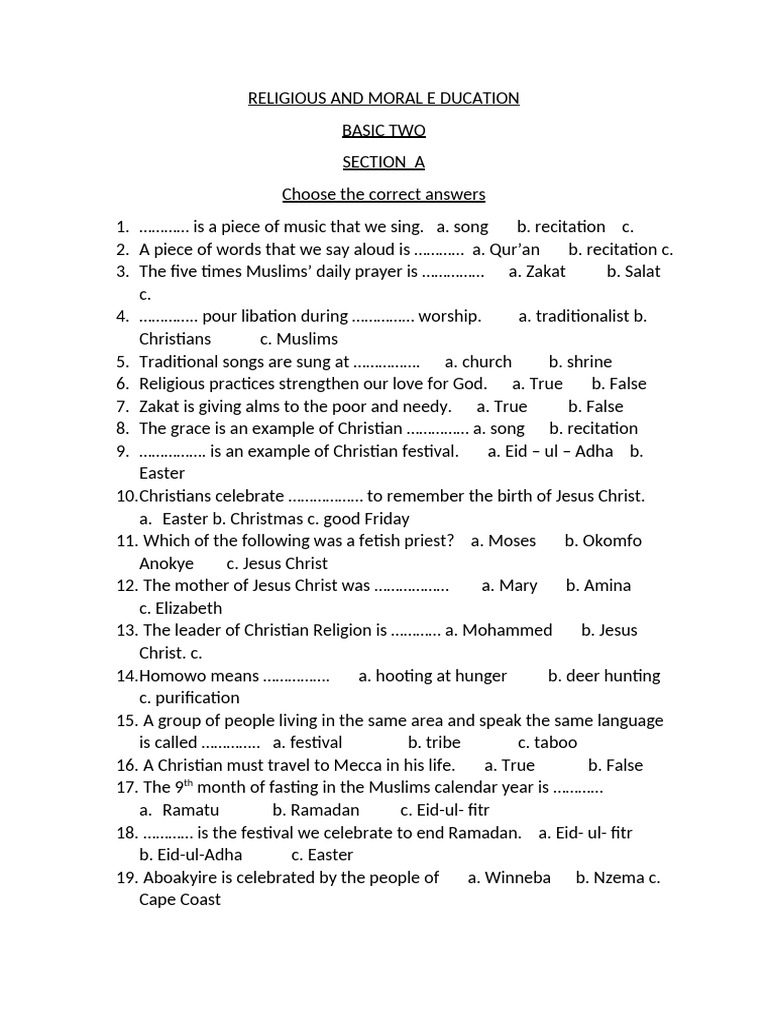 Religious and Moral Education | PDF | Water Vapor | Jesus