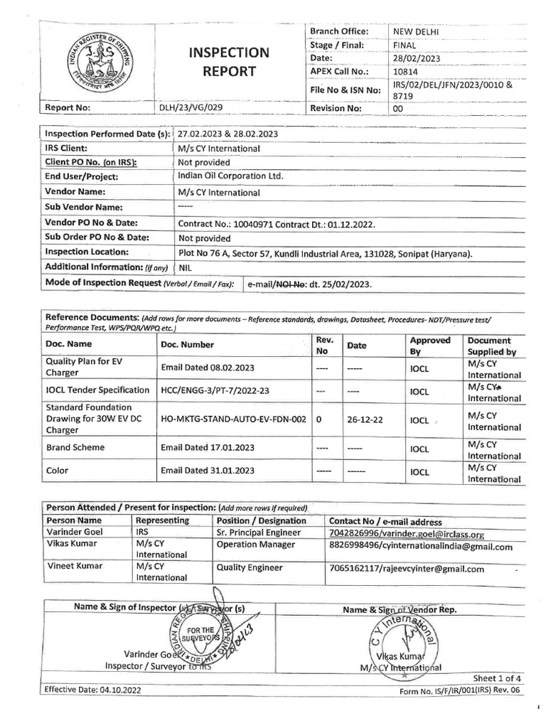Evcs 30 KW Test Report Techbec | PDF