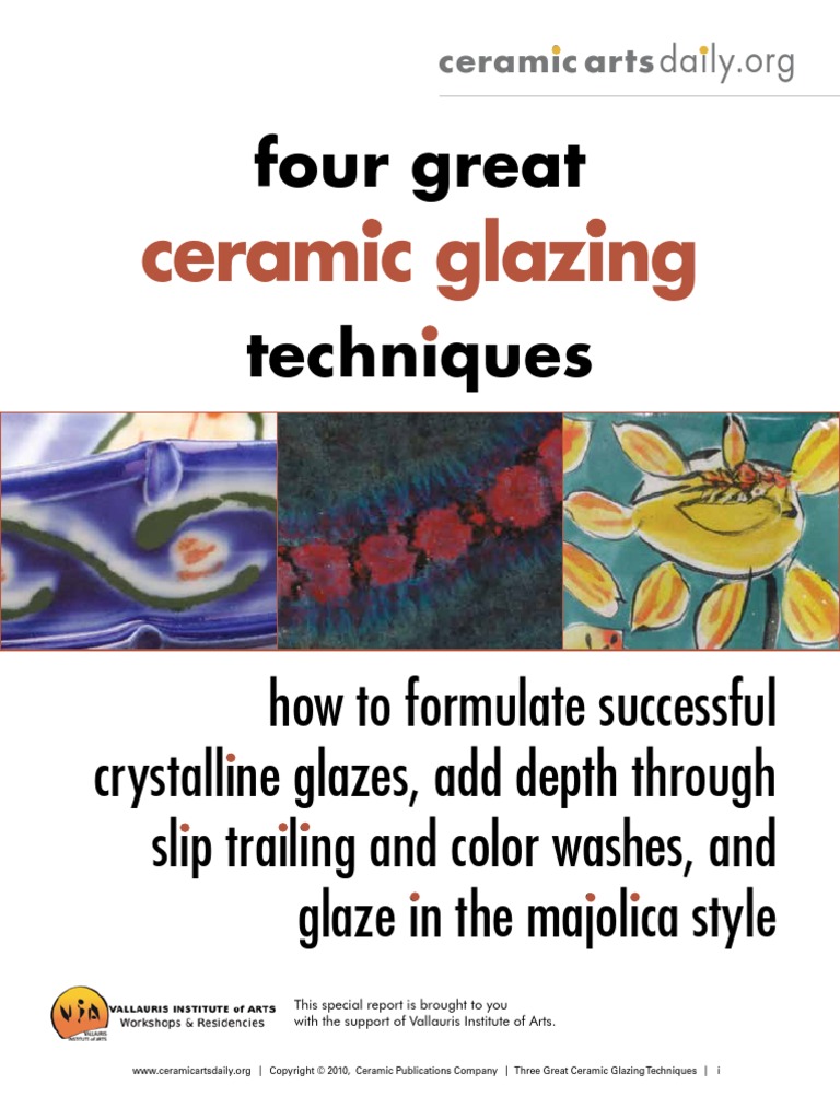 Glazingtechniques LR | PDF | Pottery | Cookware And Bakeware