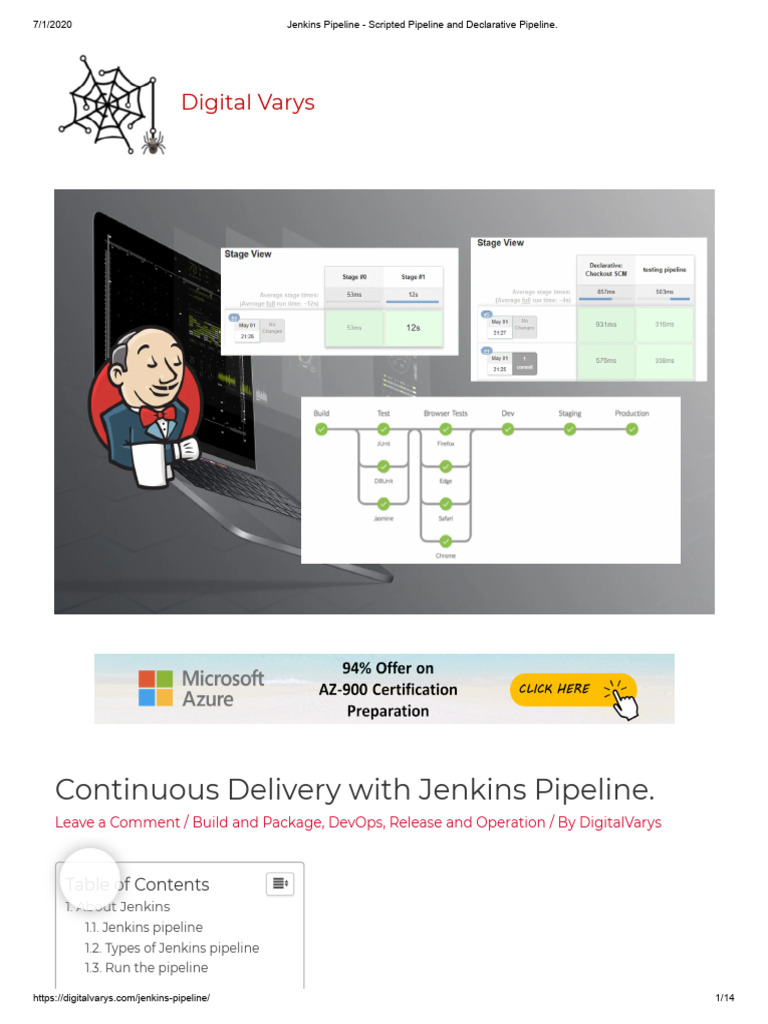Scripted Pipeline and Declarative Pipeline | PDF | Version Control | Systems Architecture