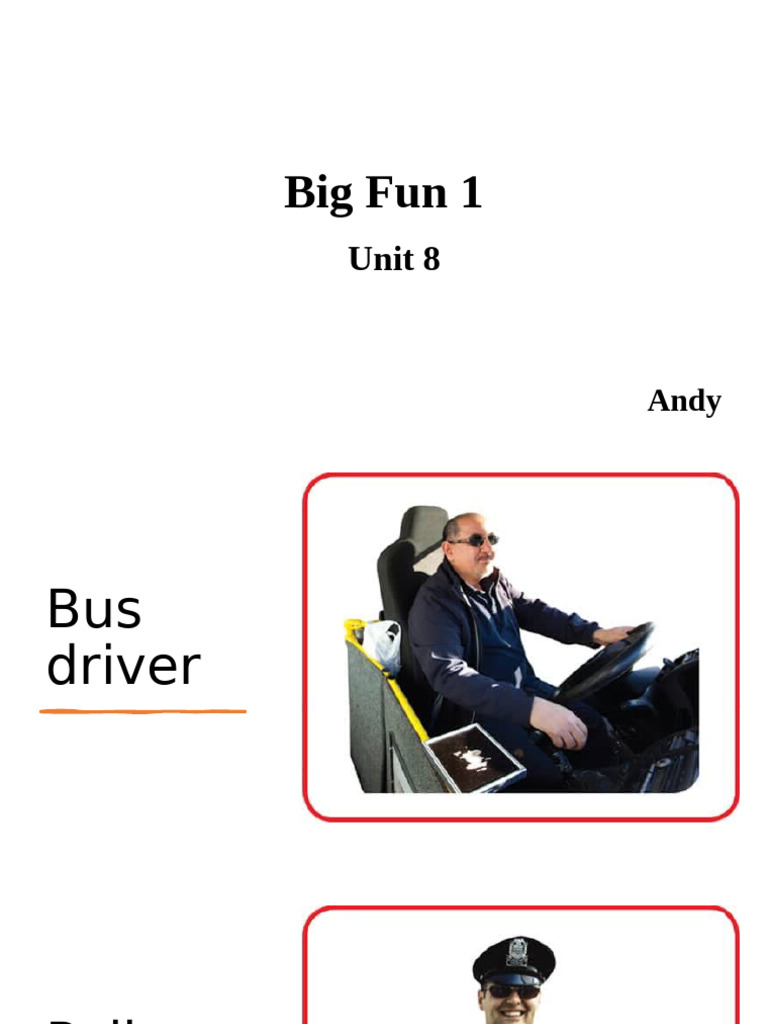 Big Fun 1 Unit 8 | PDF