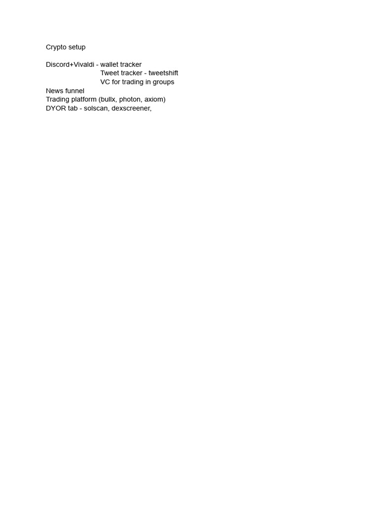 Crypto Trading Setup Guide | PDF