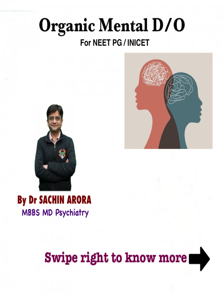 Overview of Organic Mental Disorders | PDF | Dementia | Nervous System