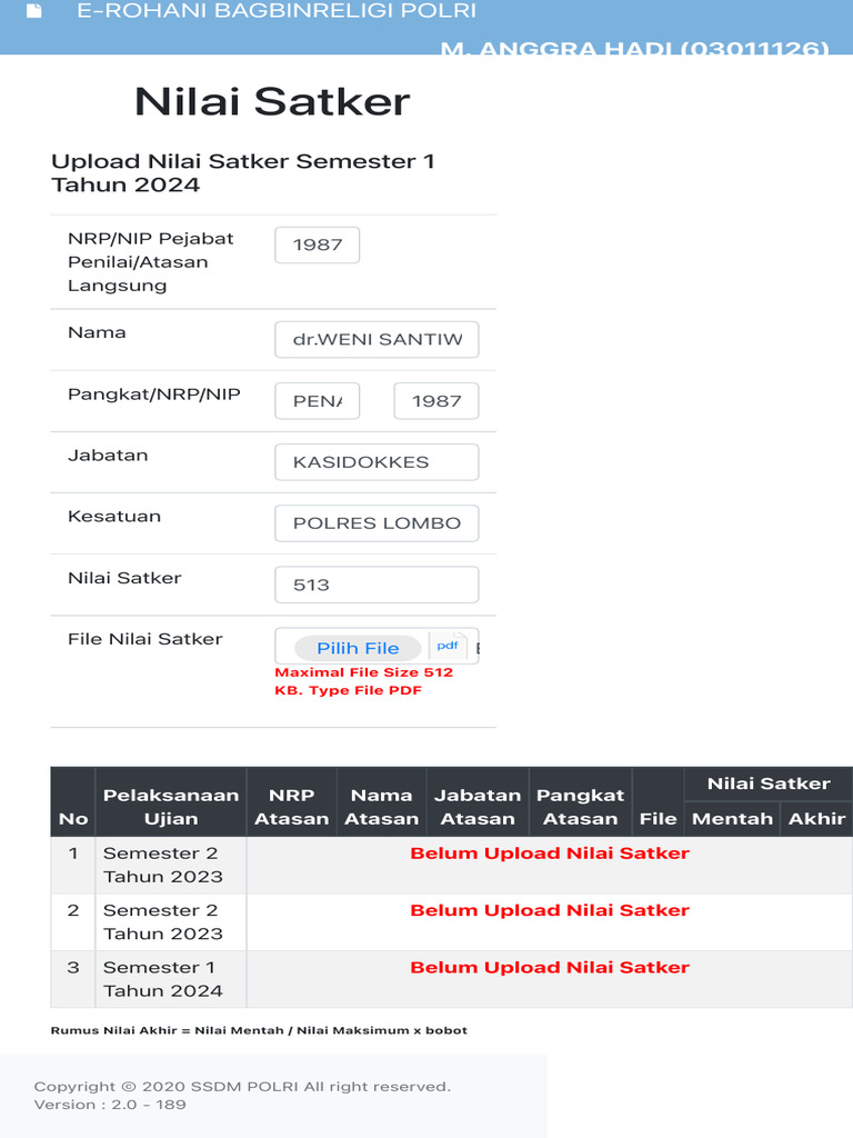 E-Rohani Bagbinreligi Polri | PDF