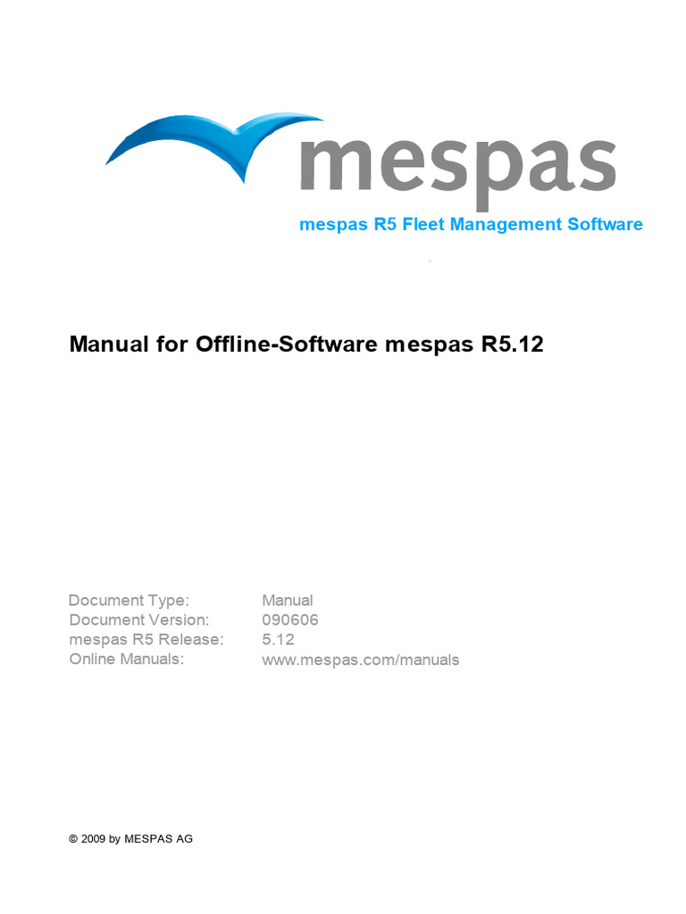 Manual Mespas R5 Offline-Software 090606 | PDF | Computer File | Computing