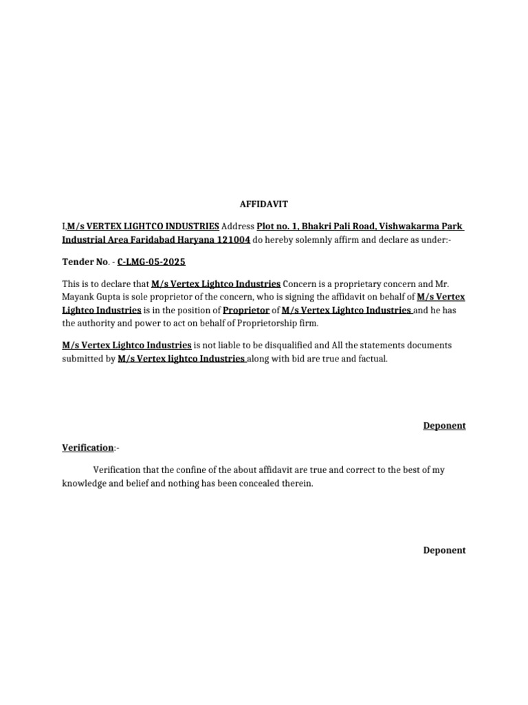 Affidavit | PDF