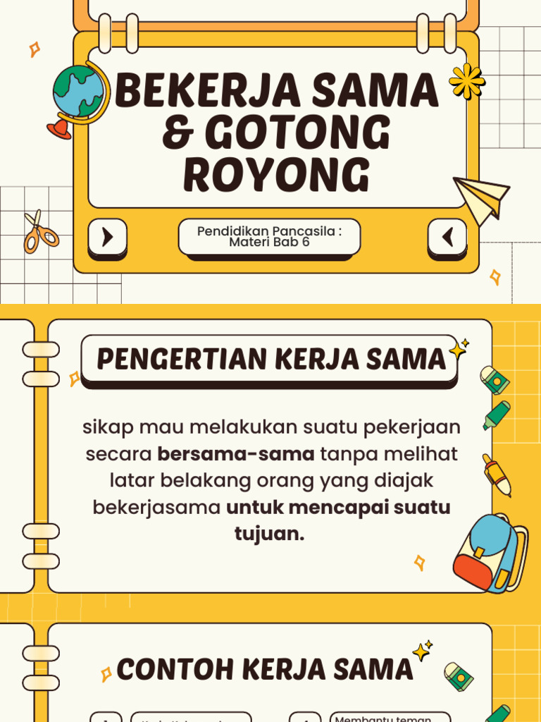 Pengertian Kerja Sama dan Gotong Royong | PDF