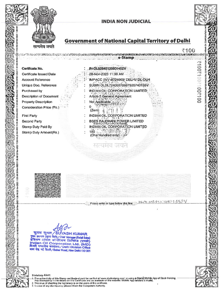 Indemnity BRPL - 0001 Final | PDF