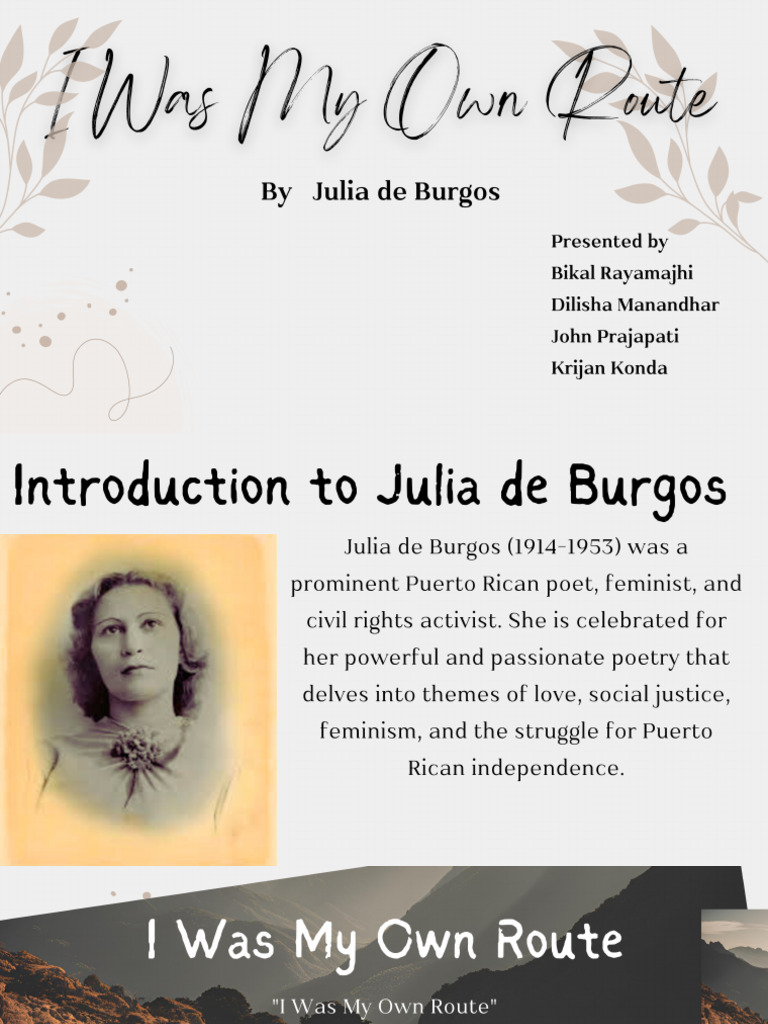 I Was My Own Route | PDF