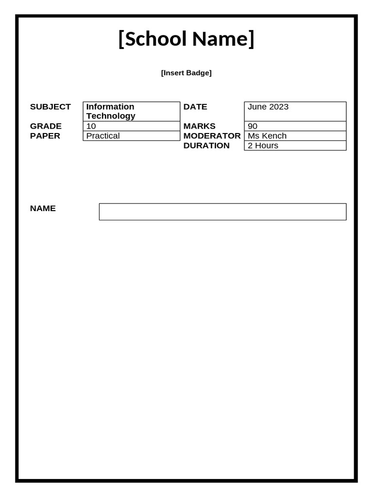 G10 June Prac Exam 2023 NP | PDF | Variable (Computer Science ...