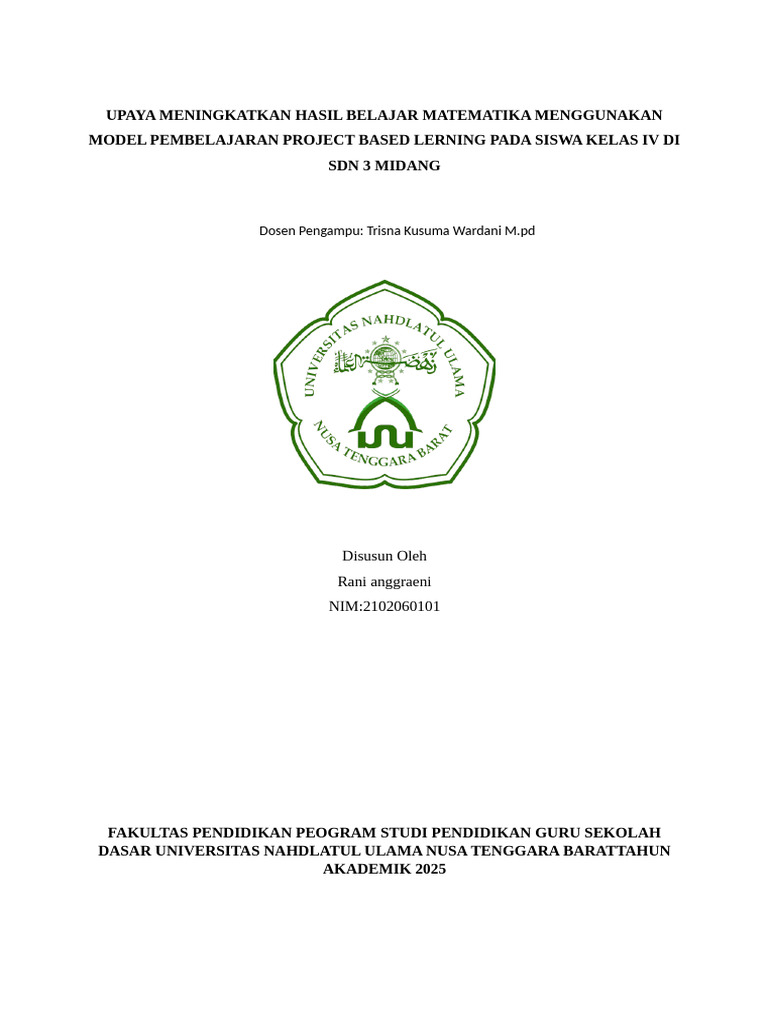 Tugas PTK Rani Anggraeni | PDF