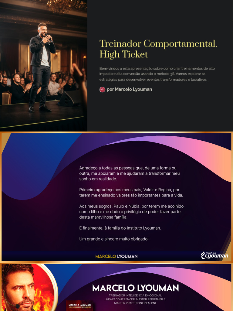 Cópia de 01. Treinador Comportamental High Ticket (Marcelo Lyouman) | PDF