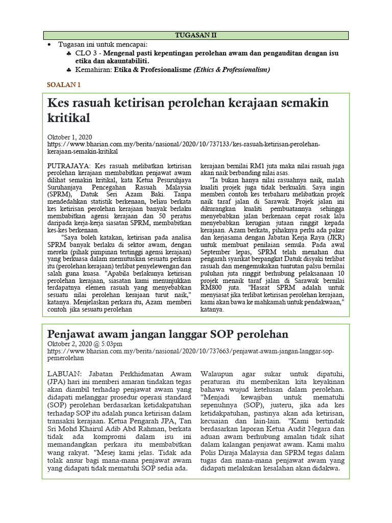 Tugasan II Pembentangan | PDF