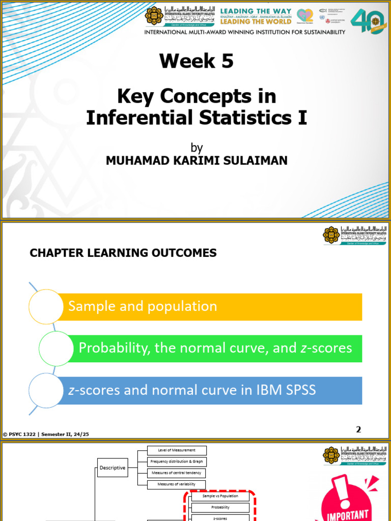 Week 5 Key Concepts in Inferential Statistics I | PDF | Statistics | Statistical Inference