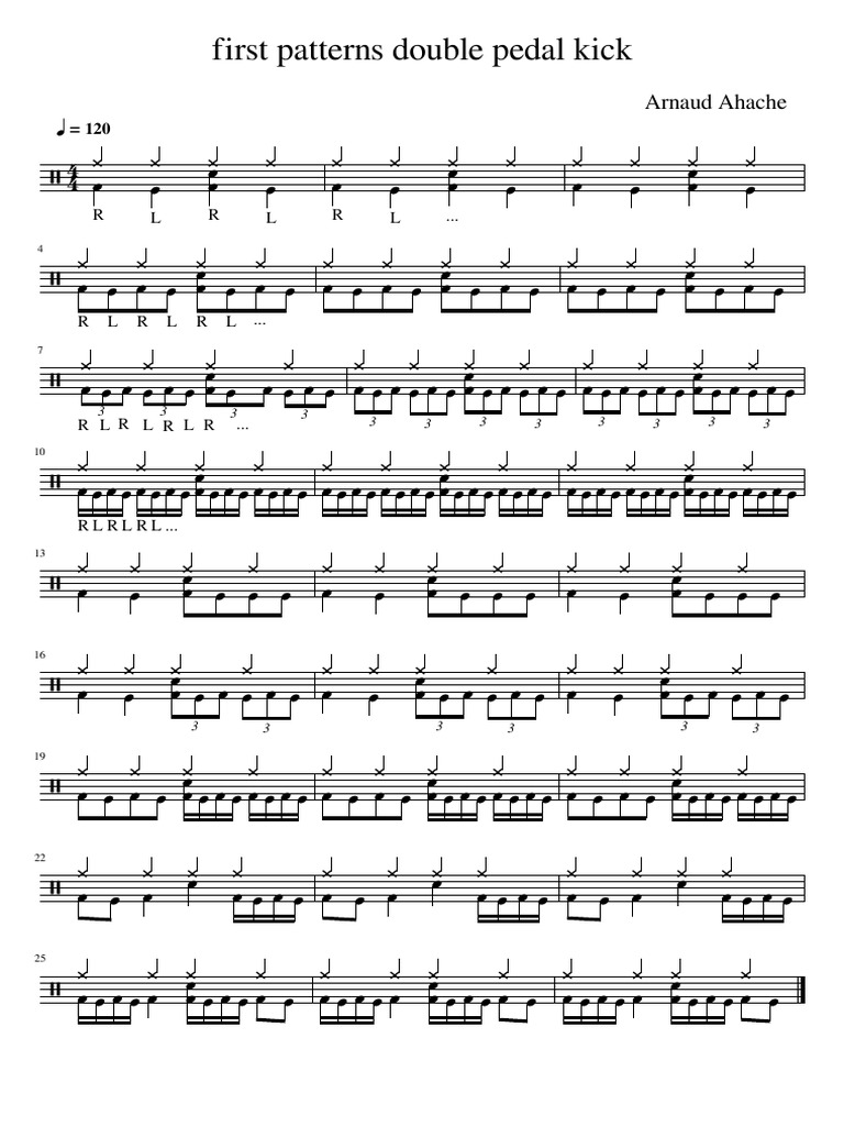 Drums Metal Double Pedal Kick | PDF | Drumming